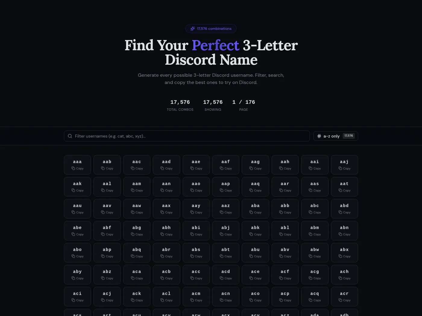 Discord Name Finder