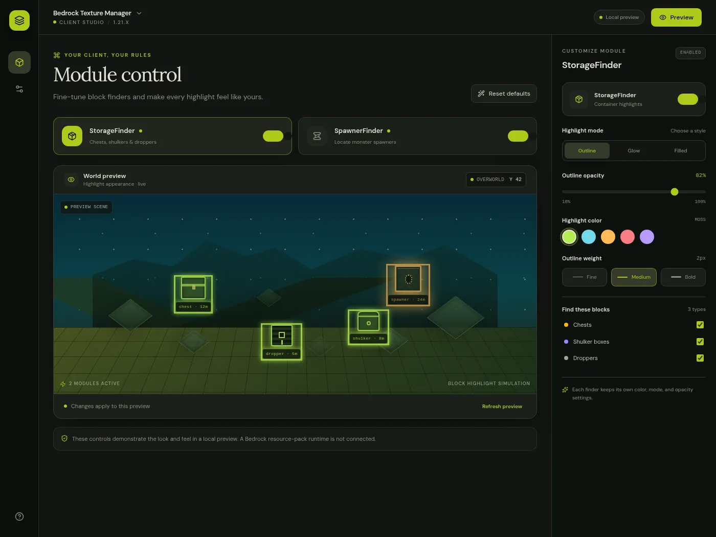 Bedrock Texture Manager
