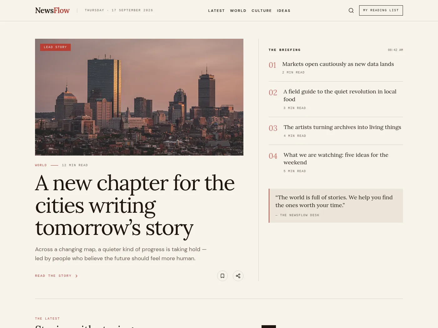 NewsFlow Website