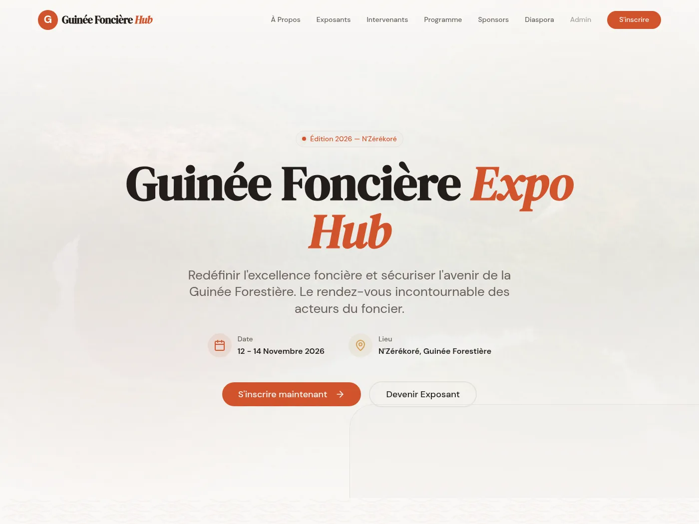 Guinée Foncière Expo Hub
