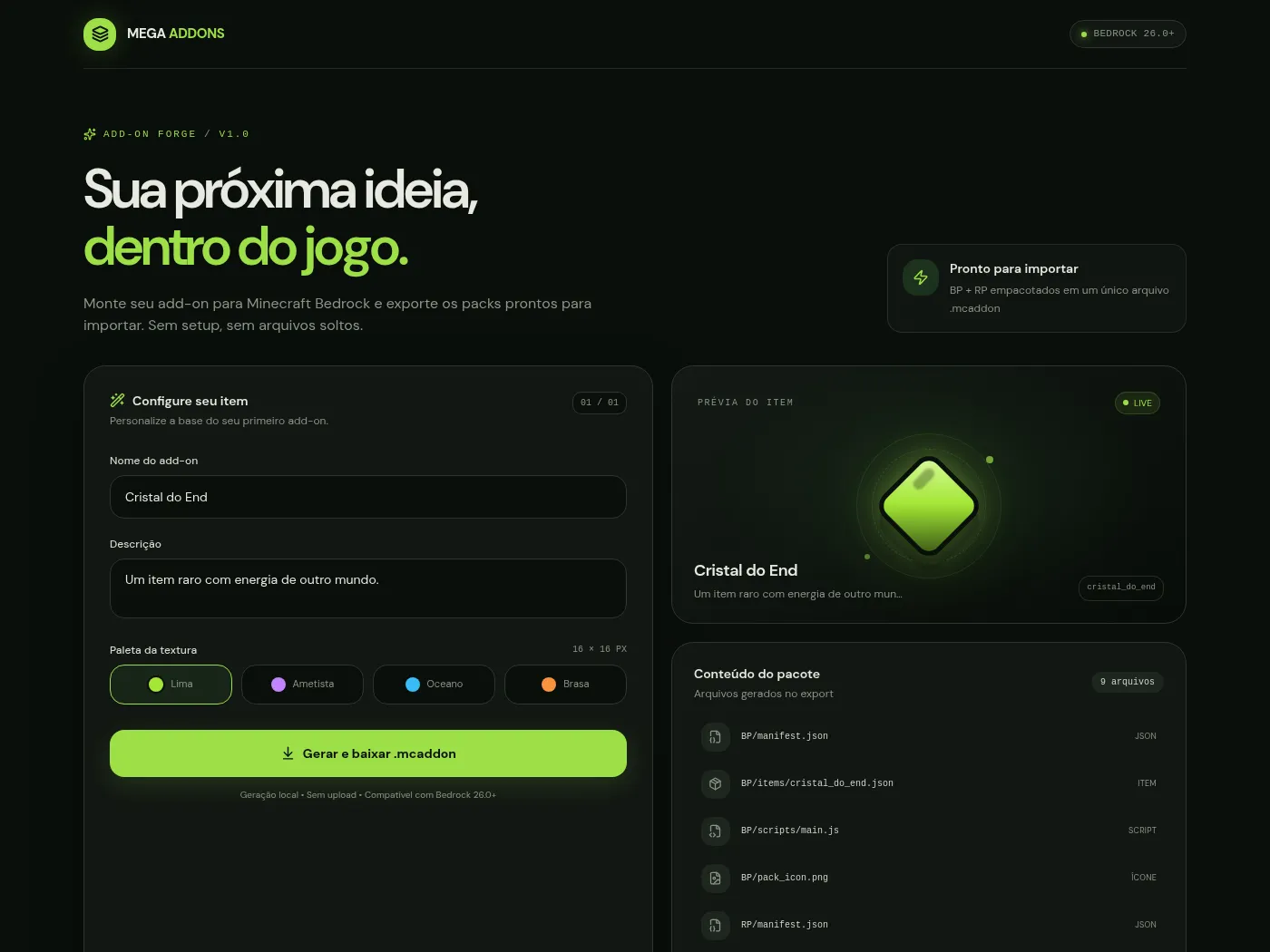 Mega Addons Creator