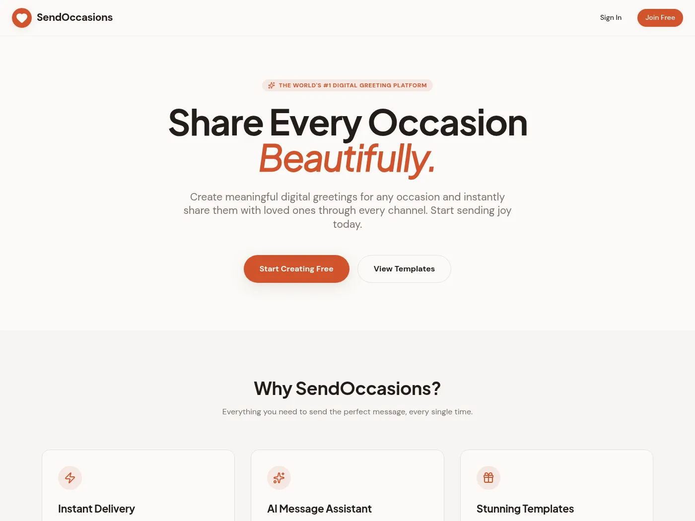 SendOccasions Platform