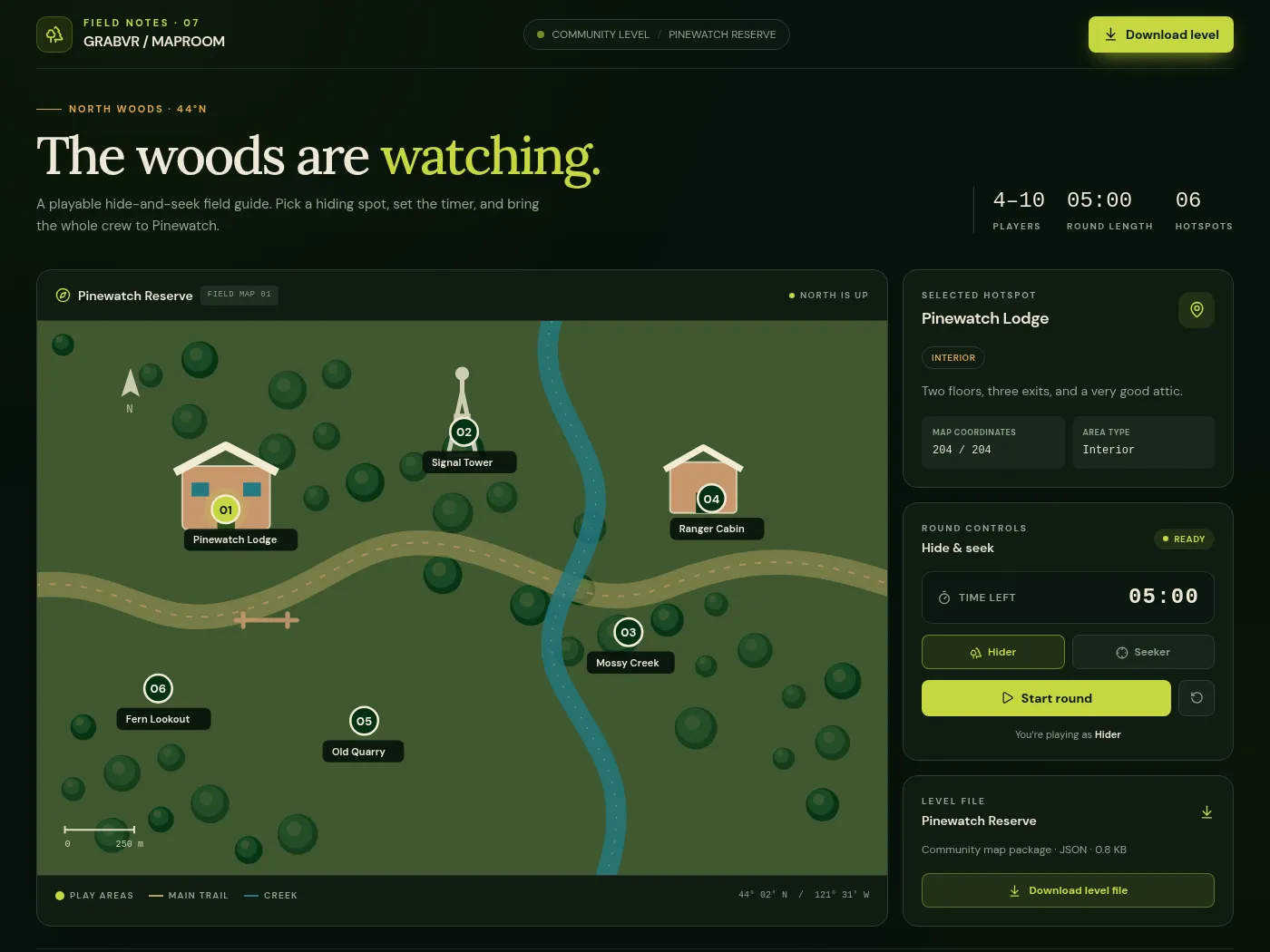 GrabVR Hide & Seek Map