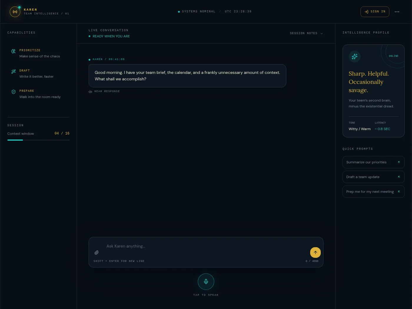 Karen Voice Assistant