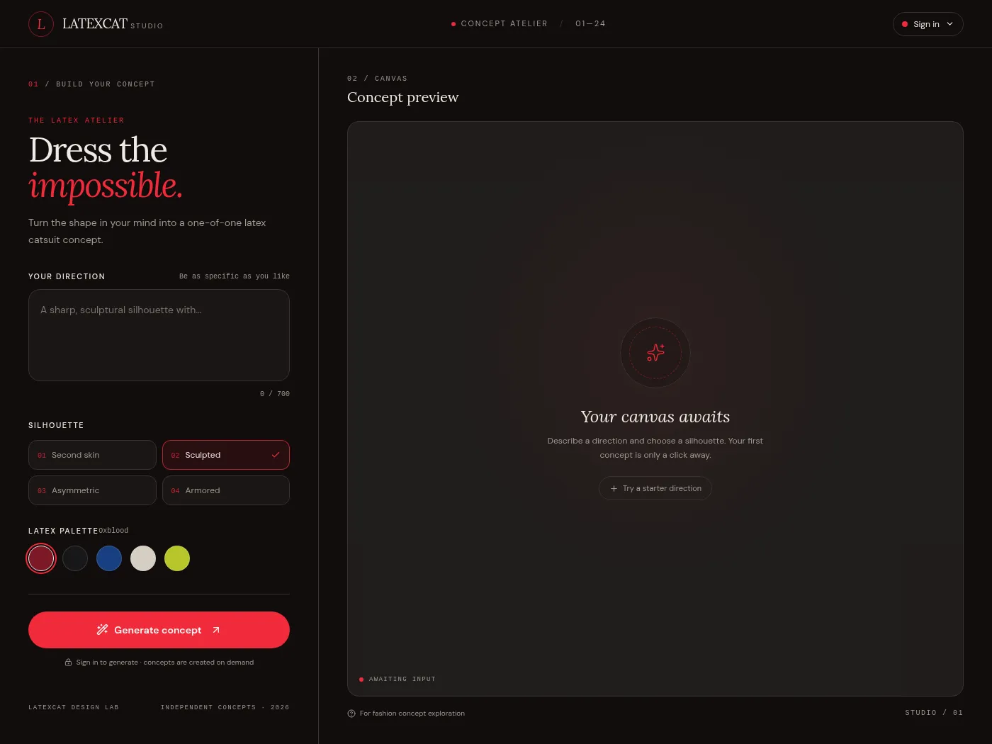 LatexCat AI Designer