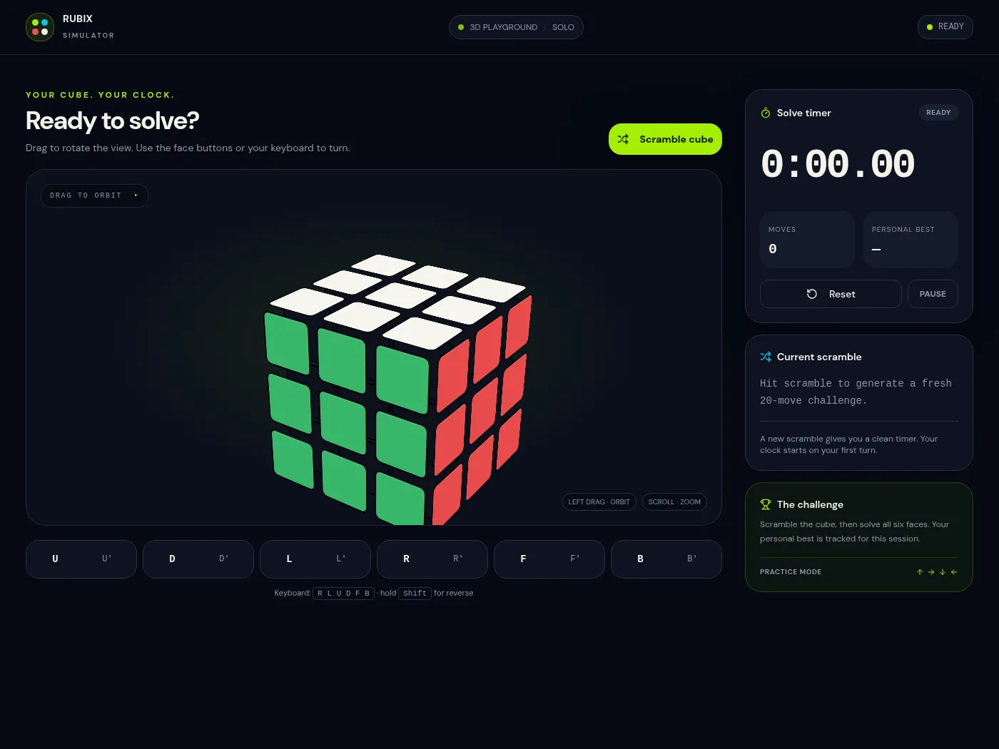 Rubix Simulator Online