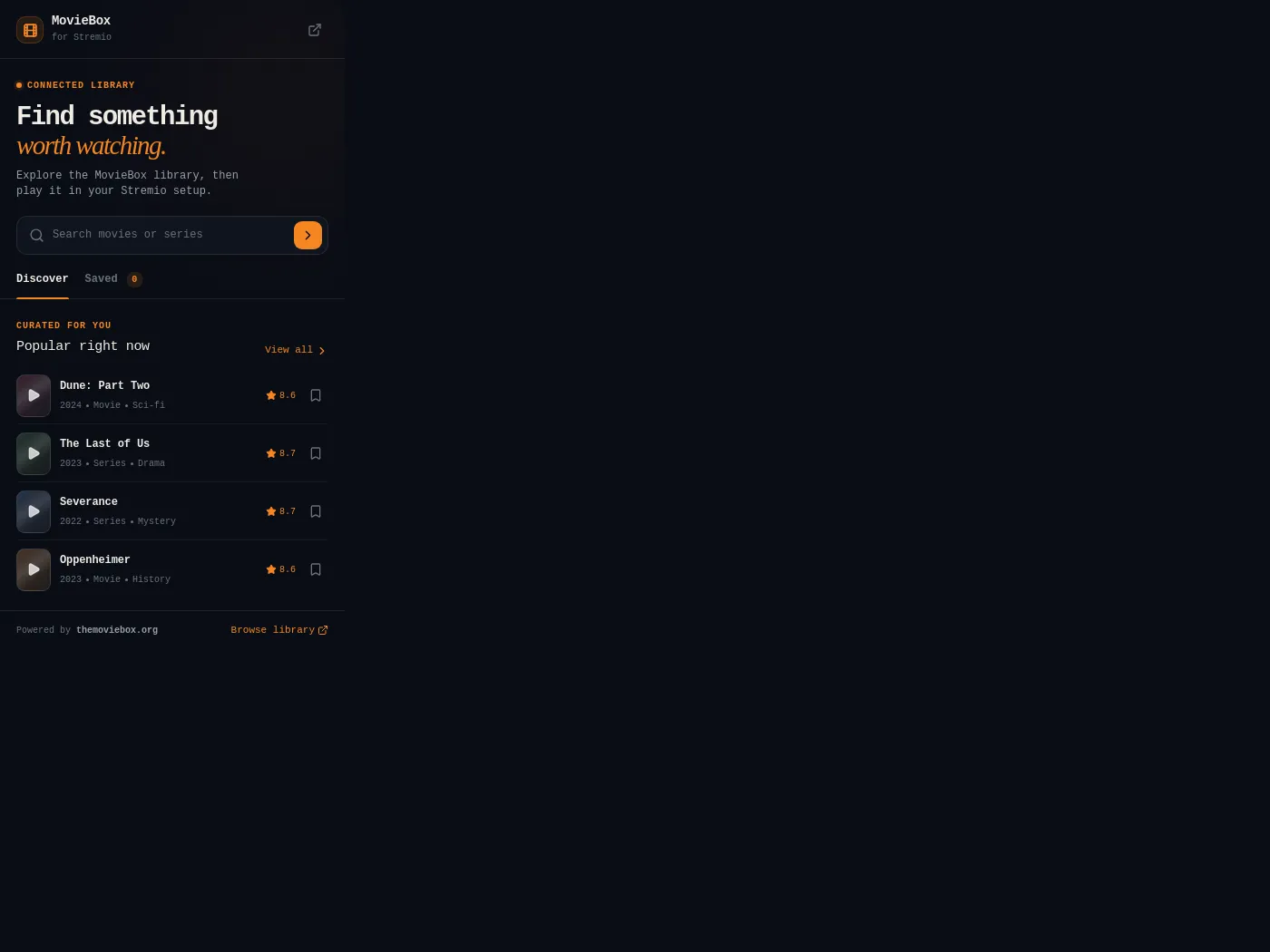 MovieBox Stremio Add-On