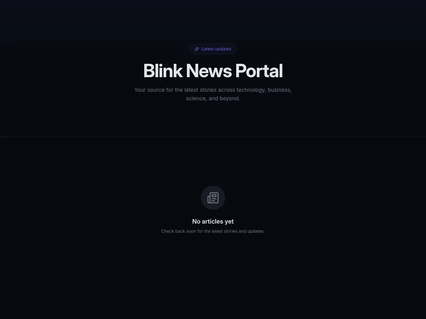 Blink News Portal