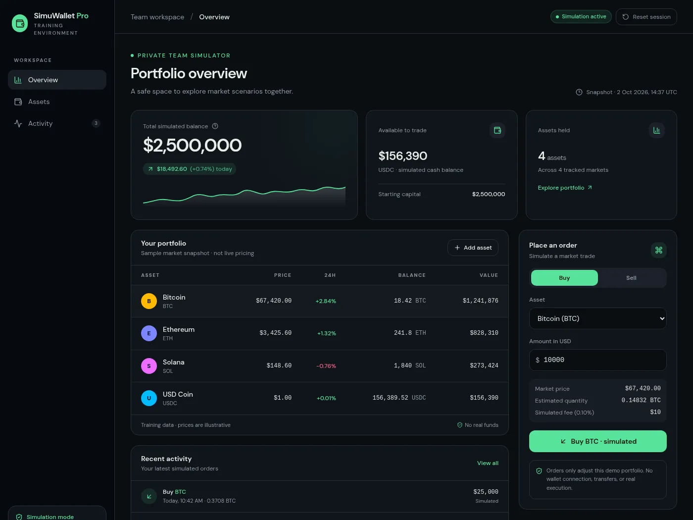 SimuWallet Pro