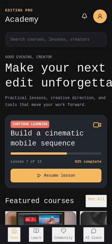Editing Pro Academy