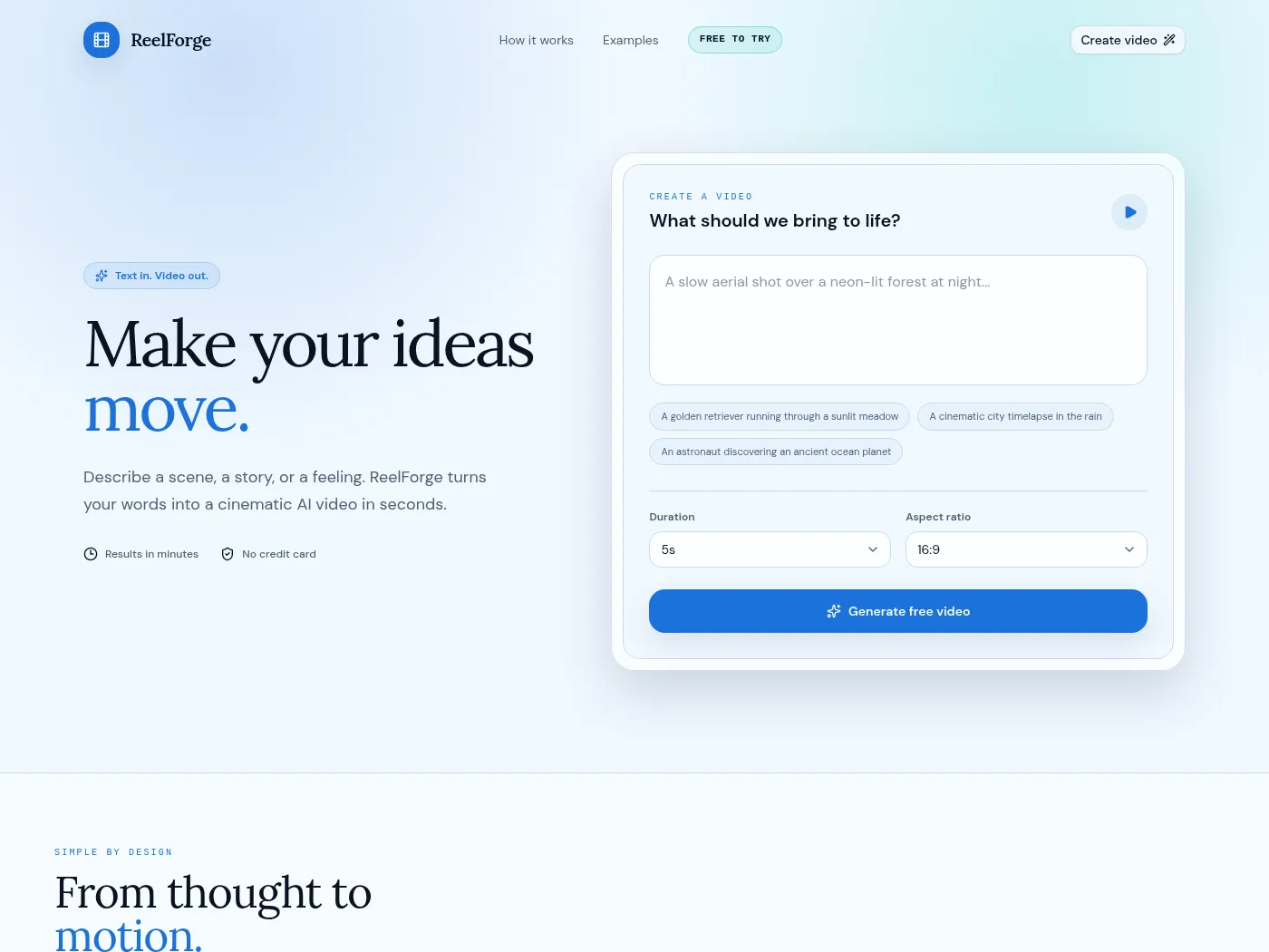 Free AI Video Generator