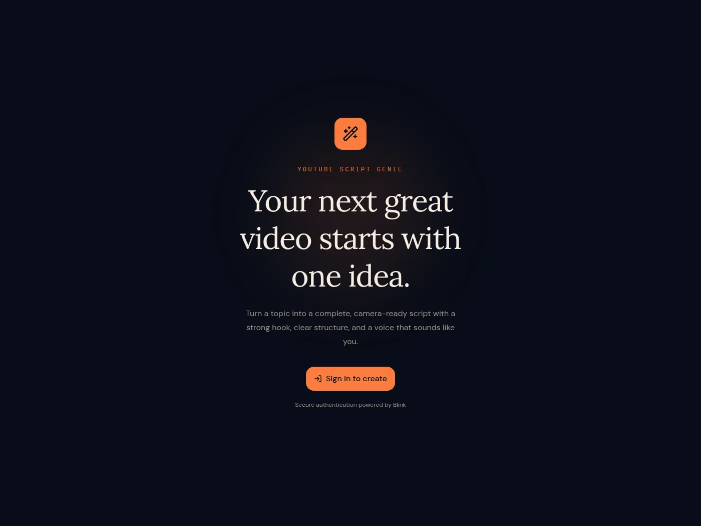 YouTube Script Genie