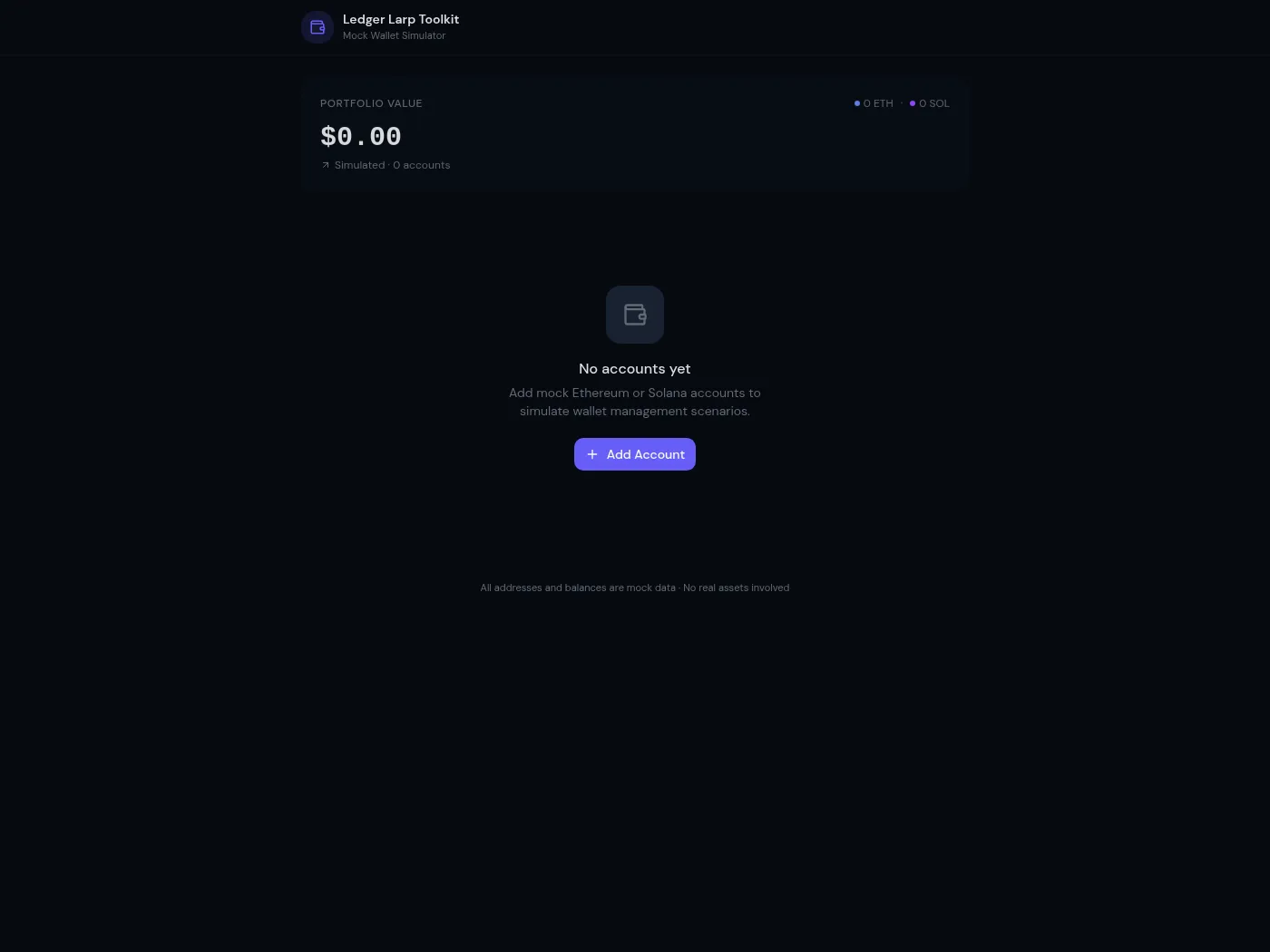 Ledger Larp Toolkit