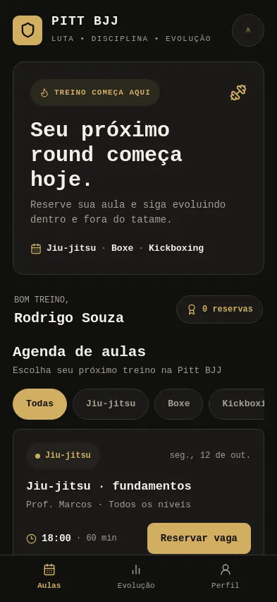 Pitt BJJ Gym App