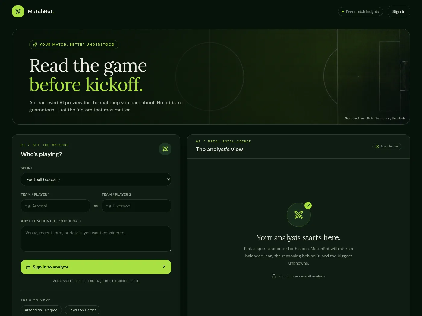 MatchBot Predictor