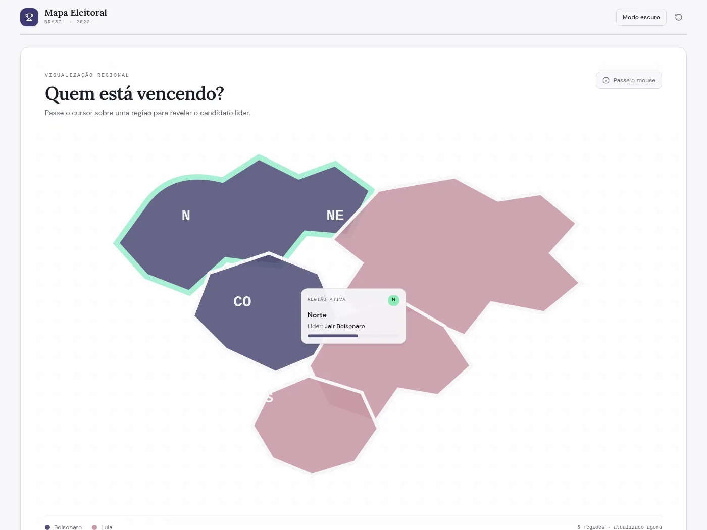 Mapa Eleitoral Interativo