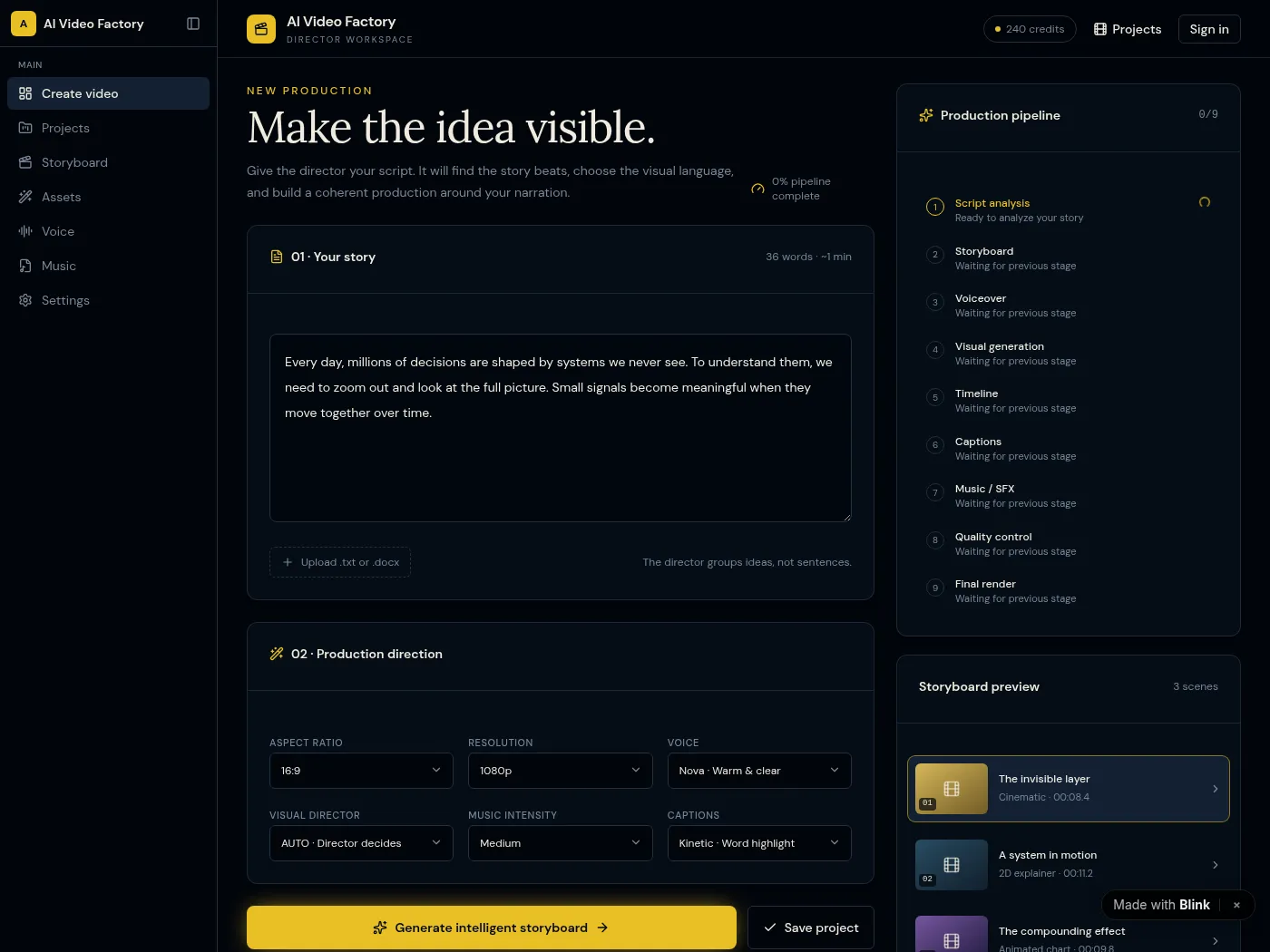 AI Explainer Video Factory