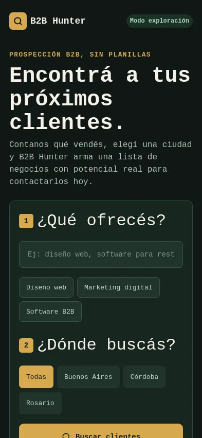 B2B Hunter App