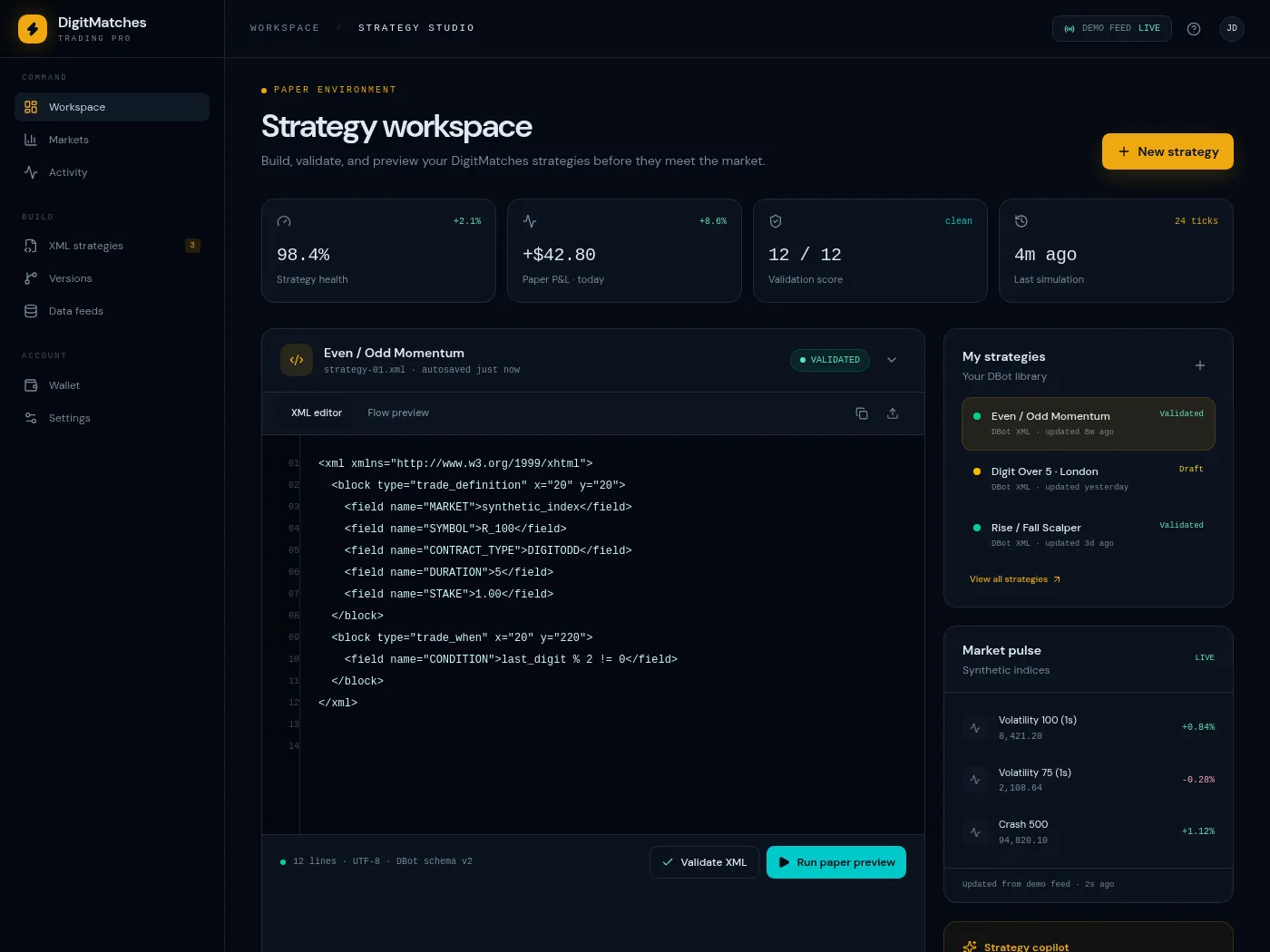 DigitMatches Trading Pro
