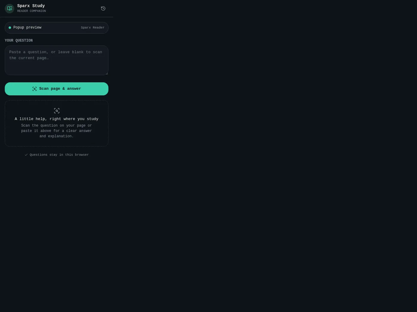 Sparx AI Study Helper