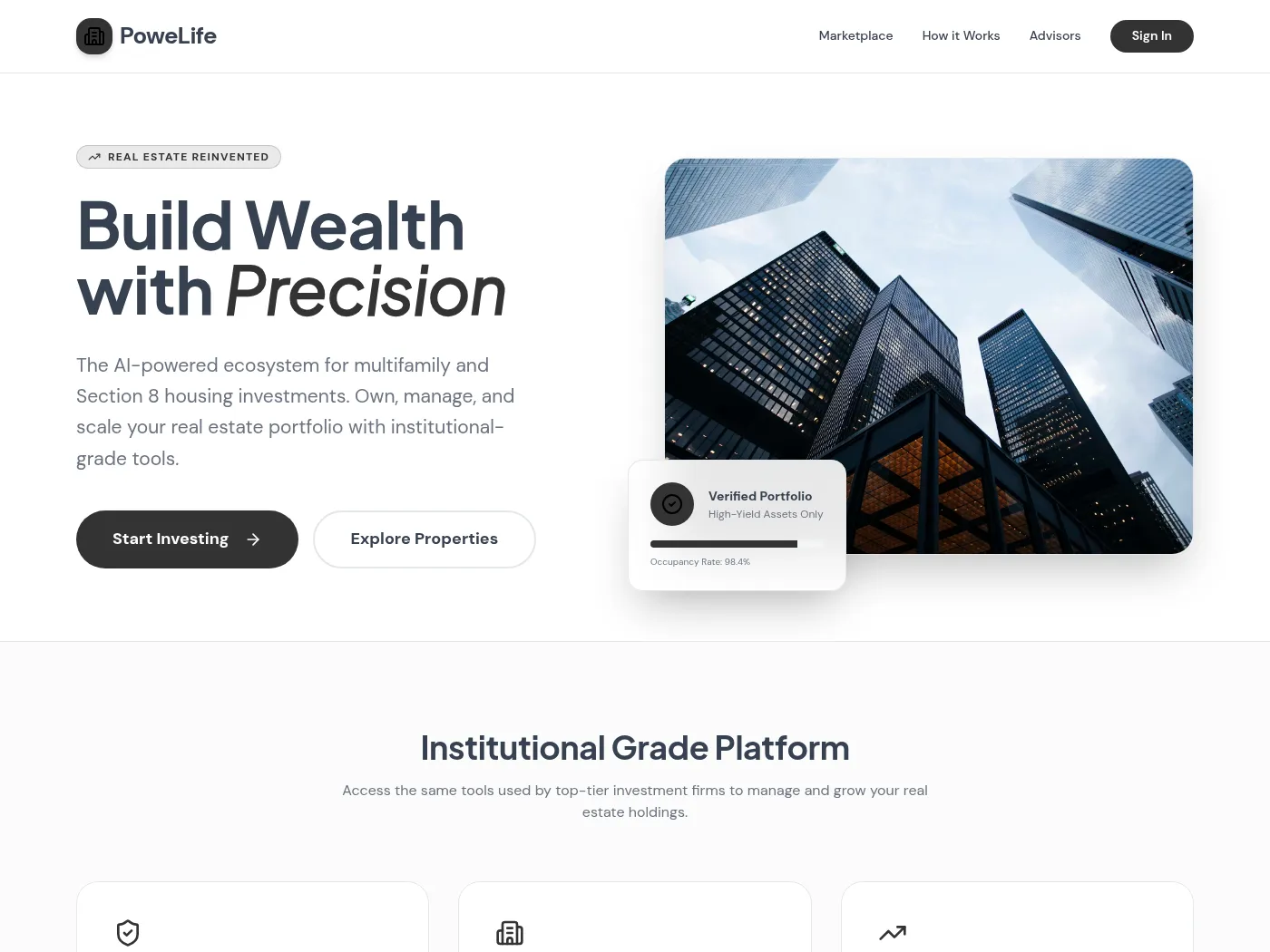 PoweLife Real Estate Platform