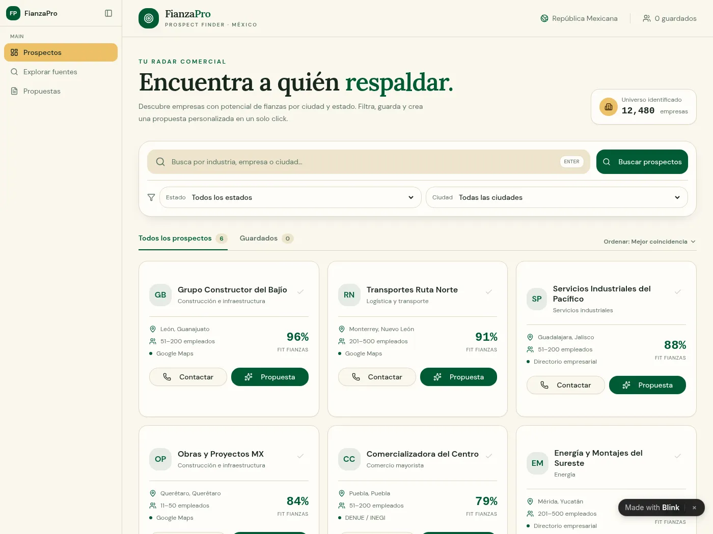 FianzaProspect Finder
