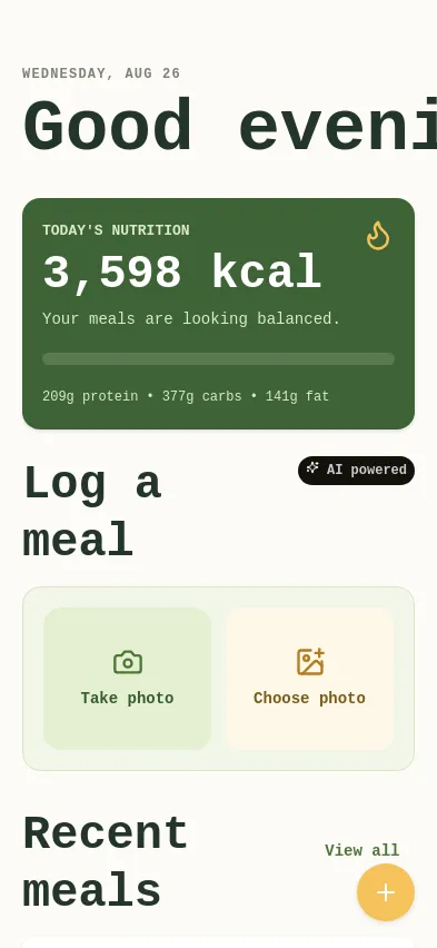 SnapDiet AI Tracker