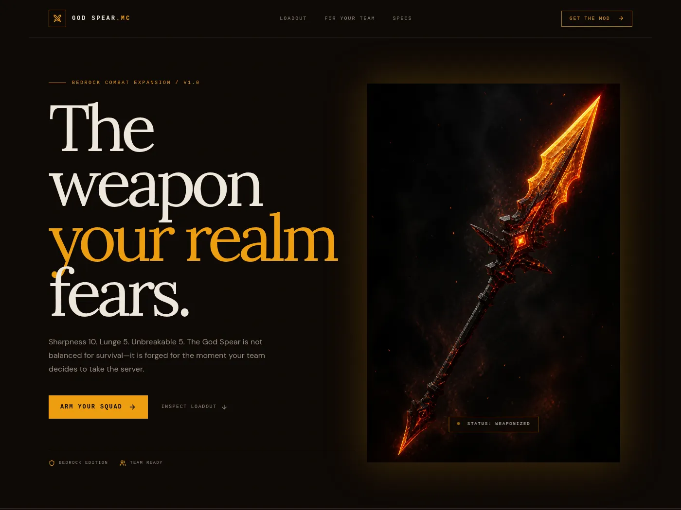 God Spear Mod