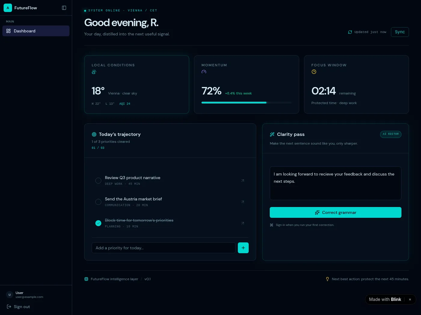 FutureFlow Dashboard