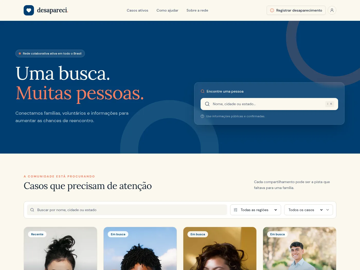 Desaparecidos Finder