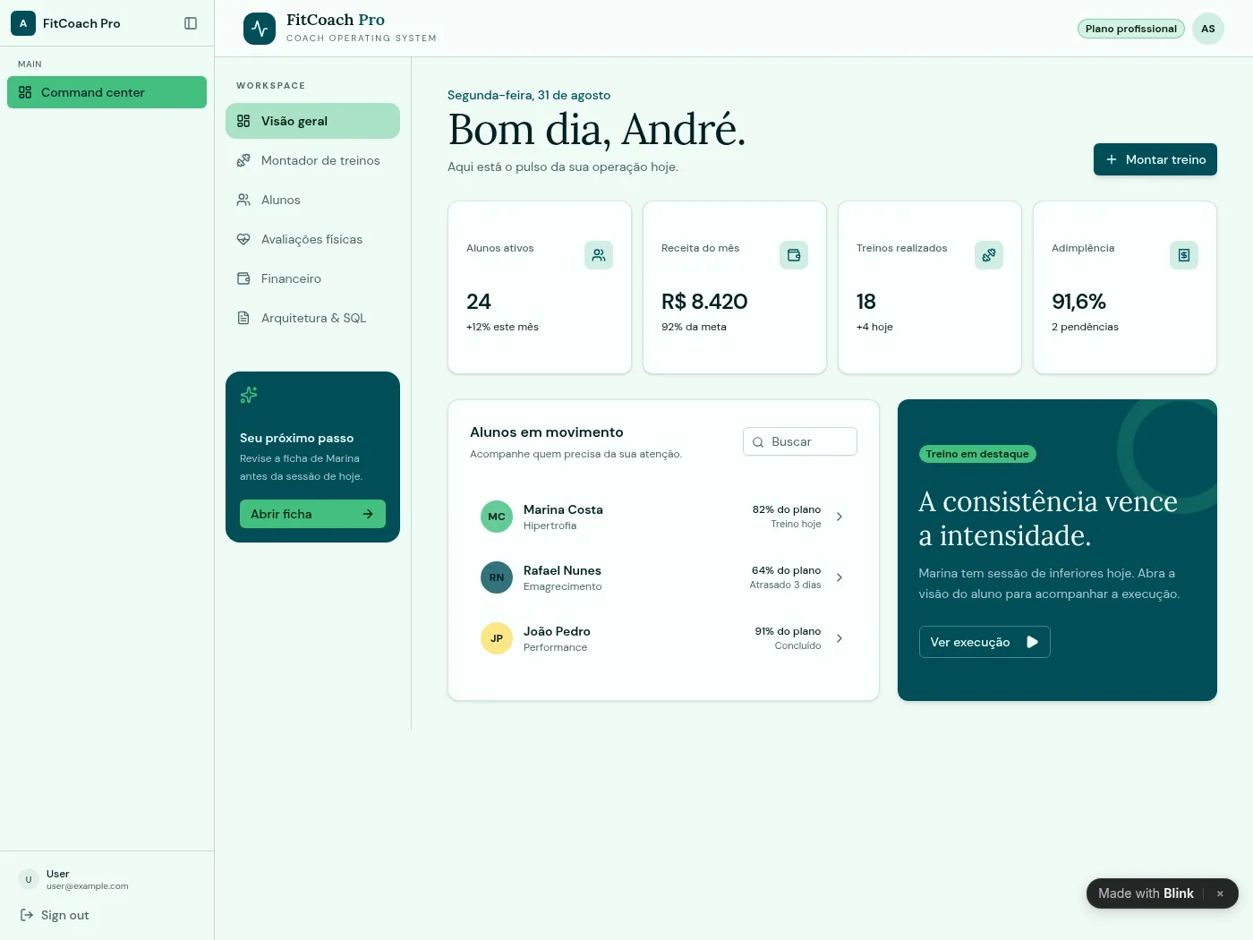 FitCoach Pro Platform