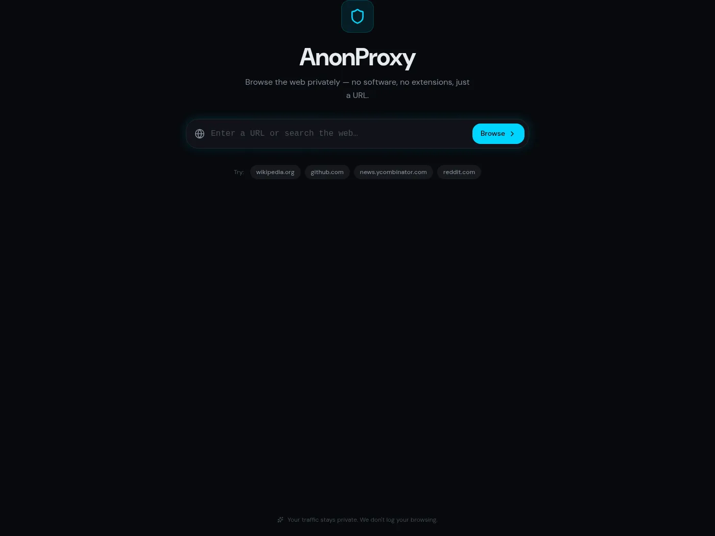 AnonProxy Web Gateway