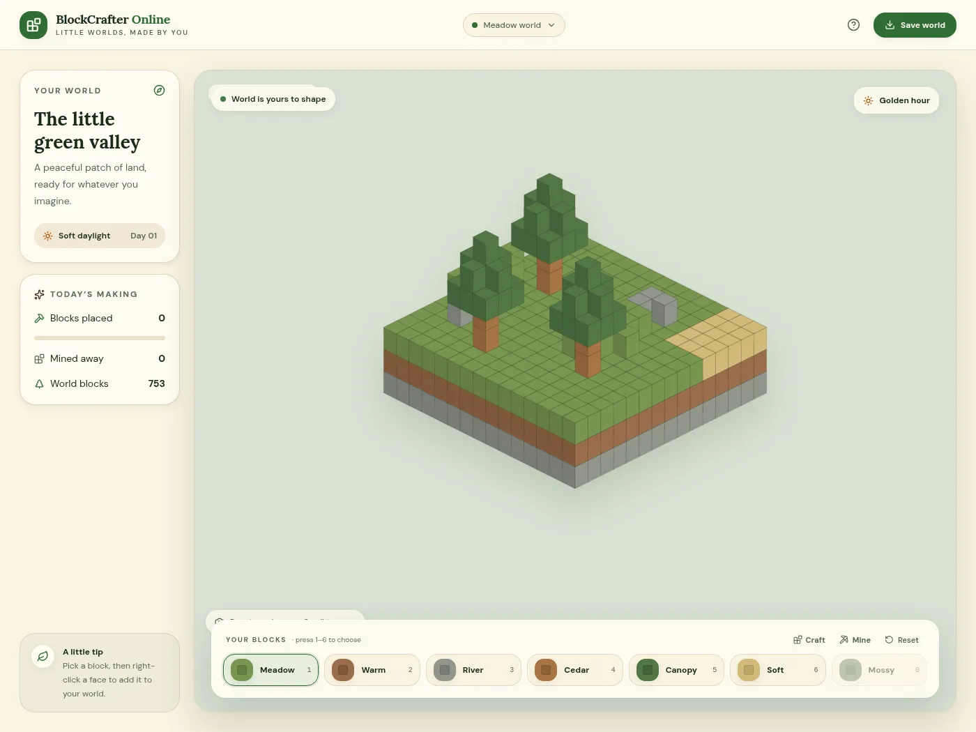 BlockCrafter Online