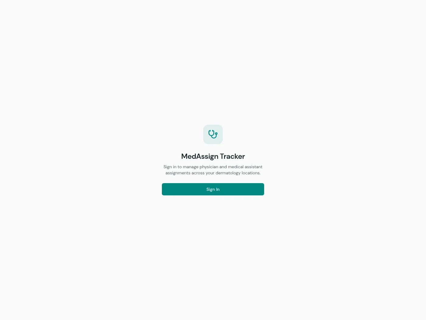 MedAssign Tracker