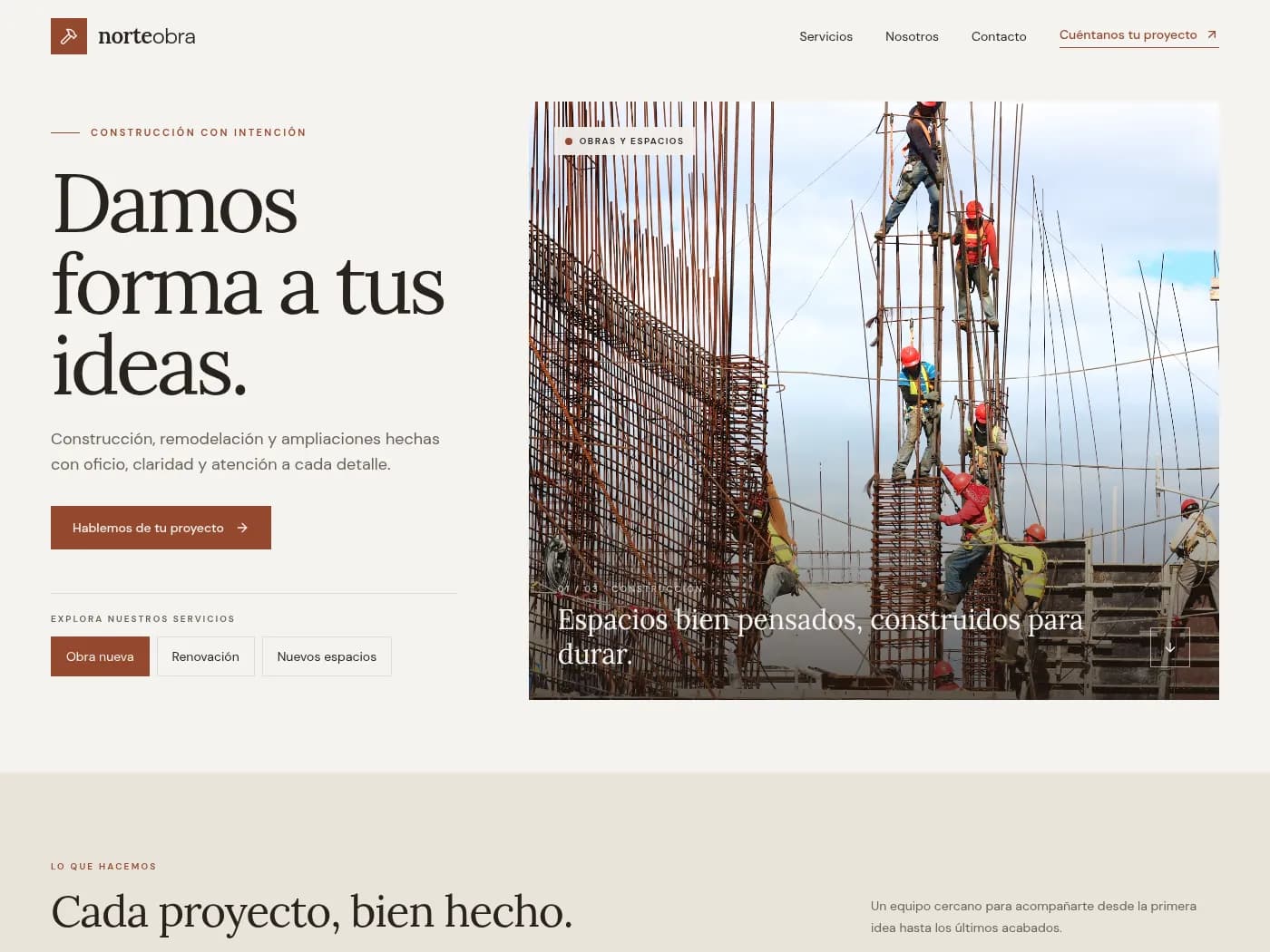 Construcción Landing Pro