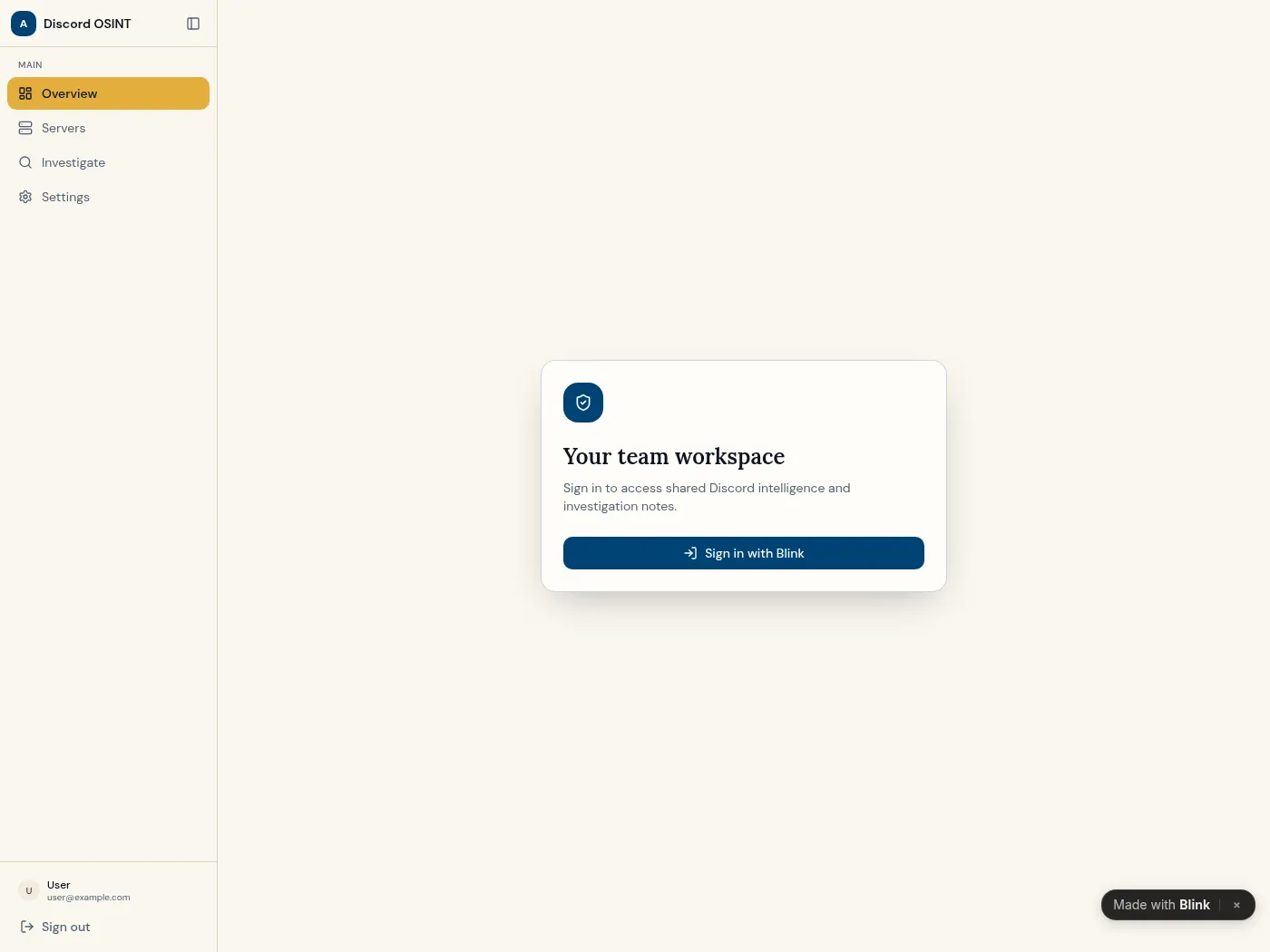 Discord OSINT Dashboard
