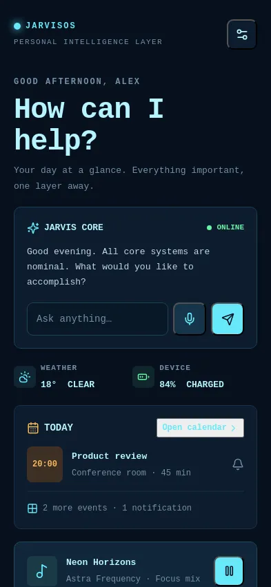 JarvisOS Mobile
