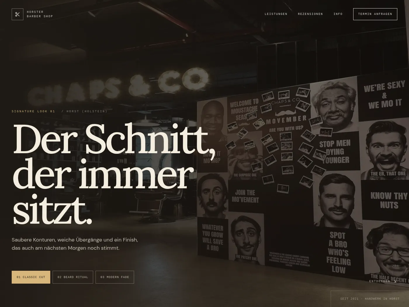Horster Barber Shop Web