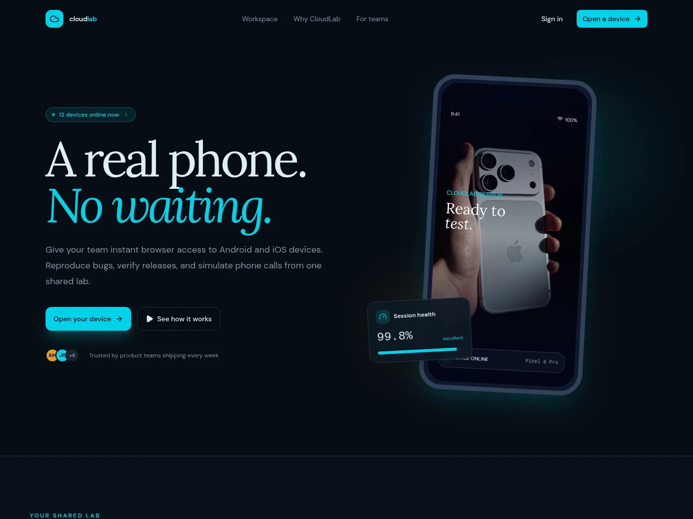 Cloud Mobile Device Lab