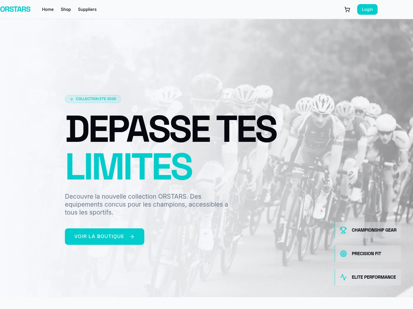 Sporty E-Commerce Hub