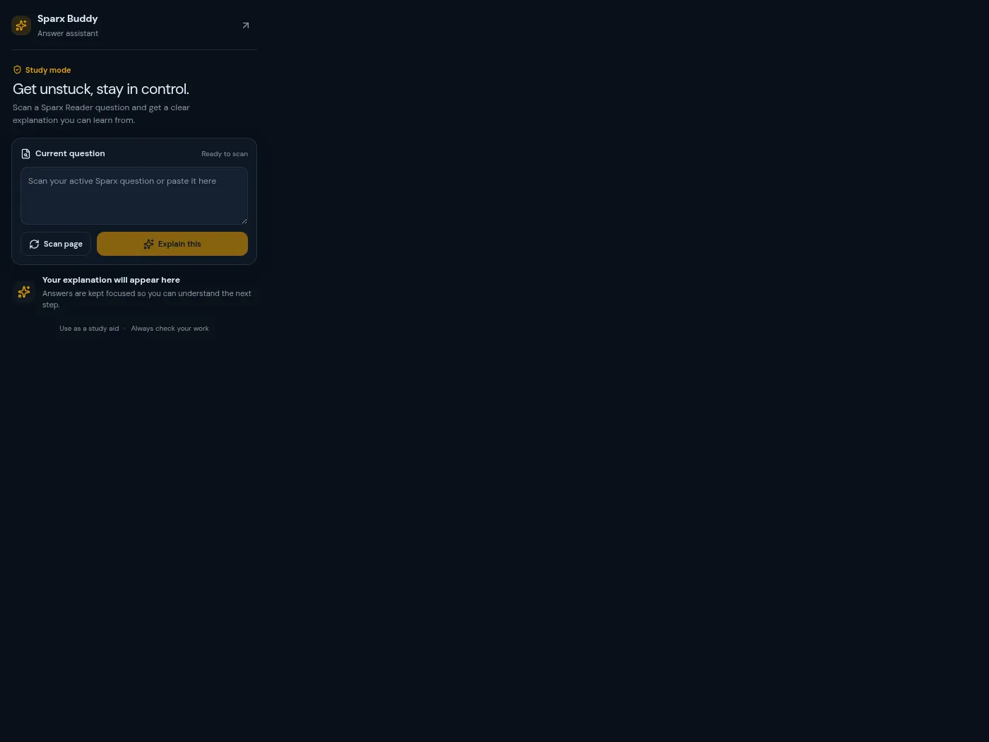 Sparx AI Answer Buddy