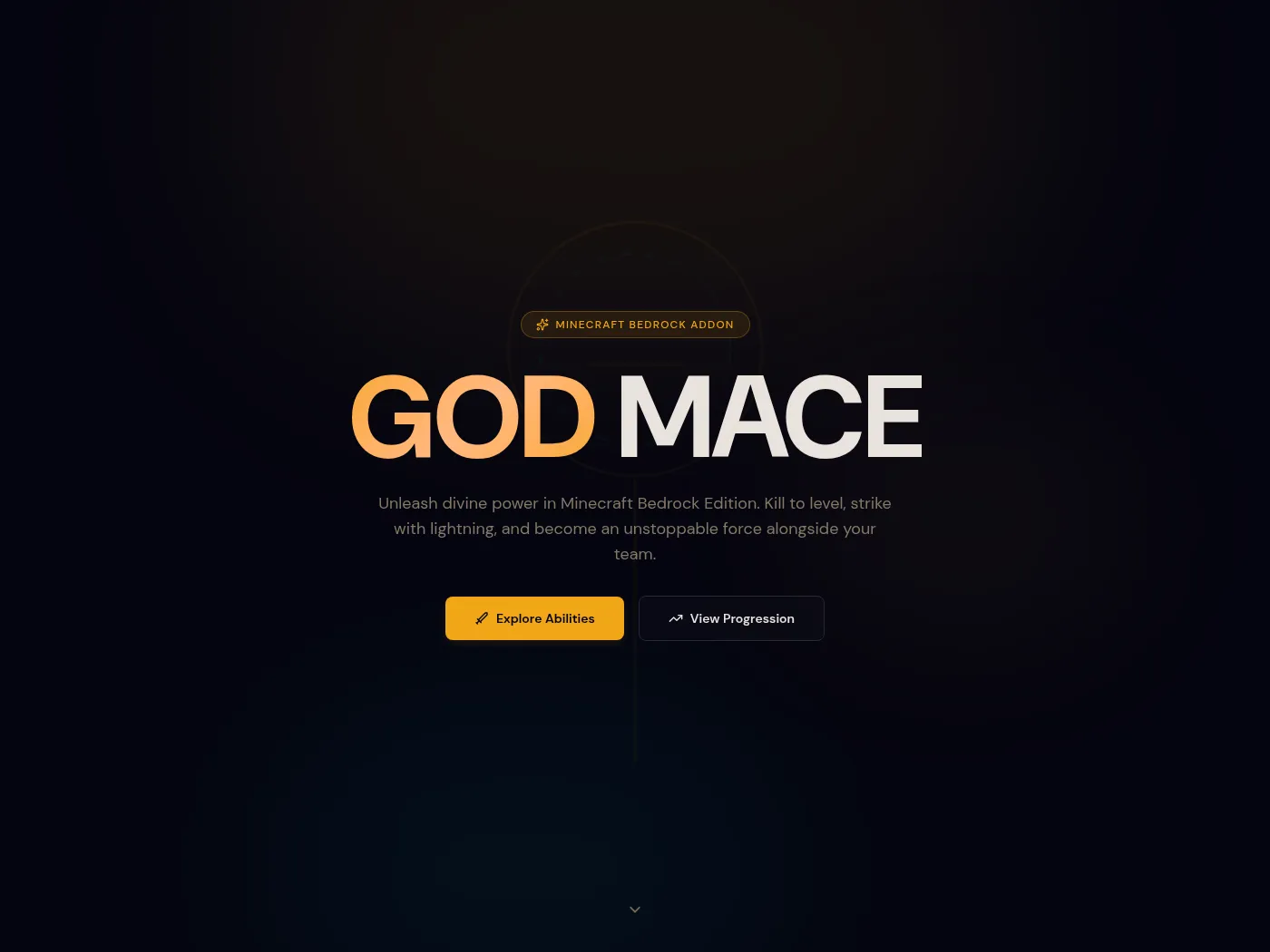 God Mace Minecraft Addon