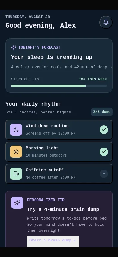 Sleep Optimizer App