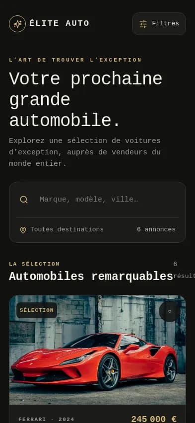 Luxury Car Finder