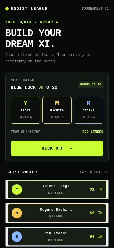 Blue Lock Soccer Showdown