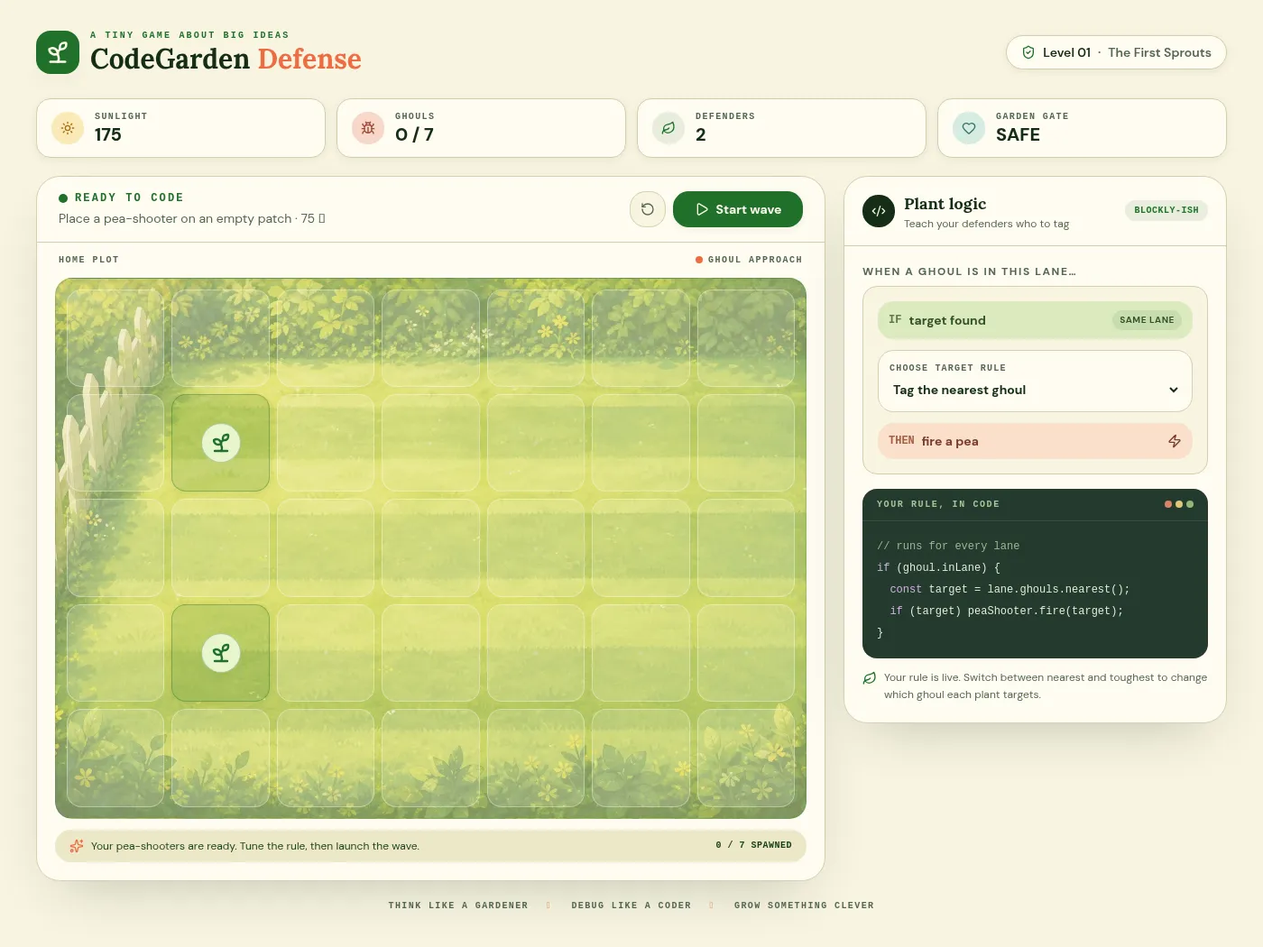 CodeGarden Defense
