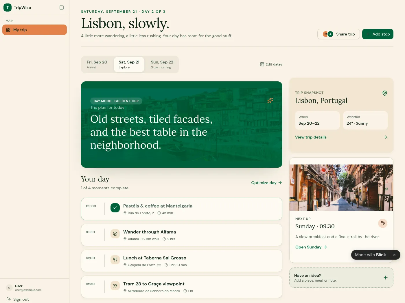 TripWise Planner