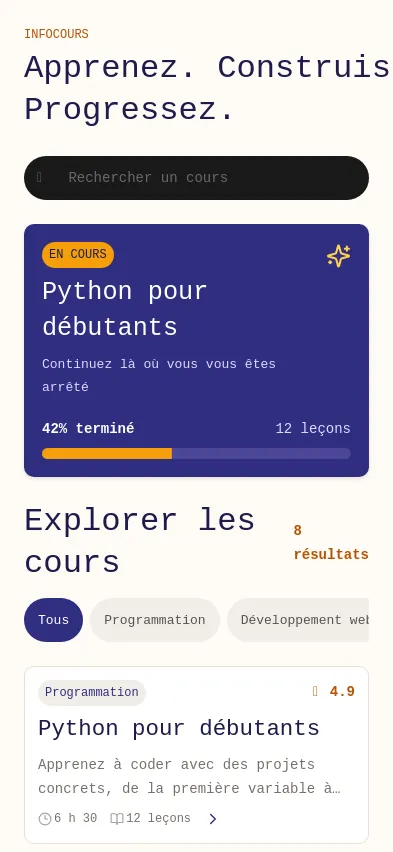 InfoCours Mobile