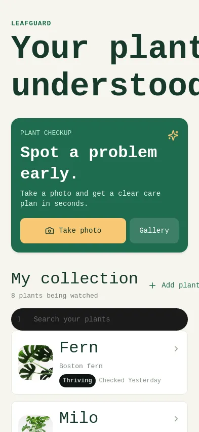 LeafGuard AI Plant Doctor