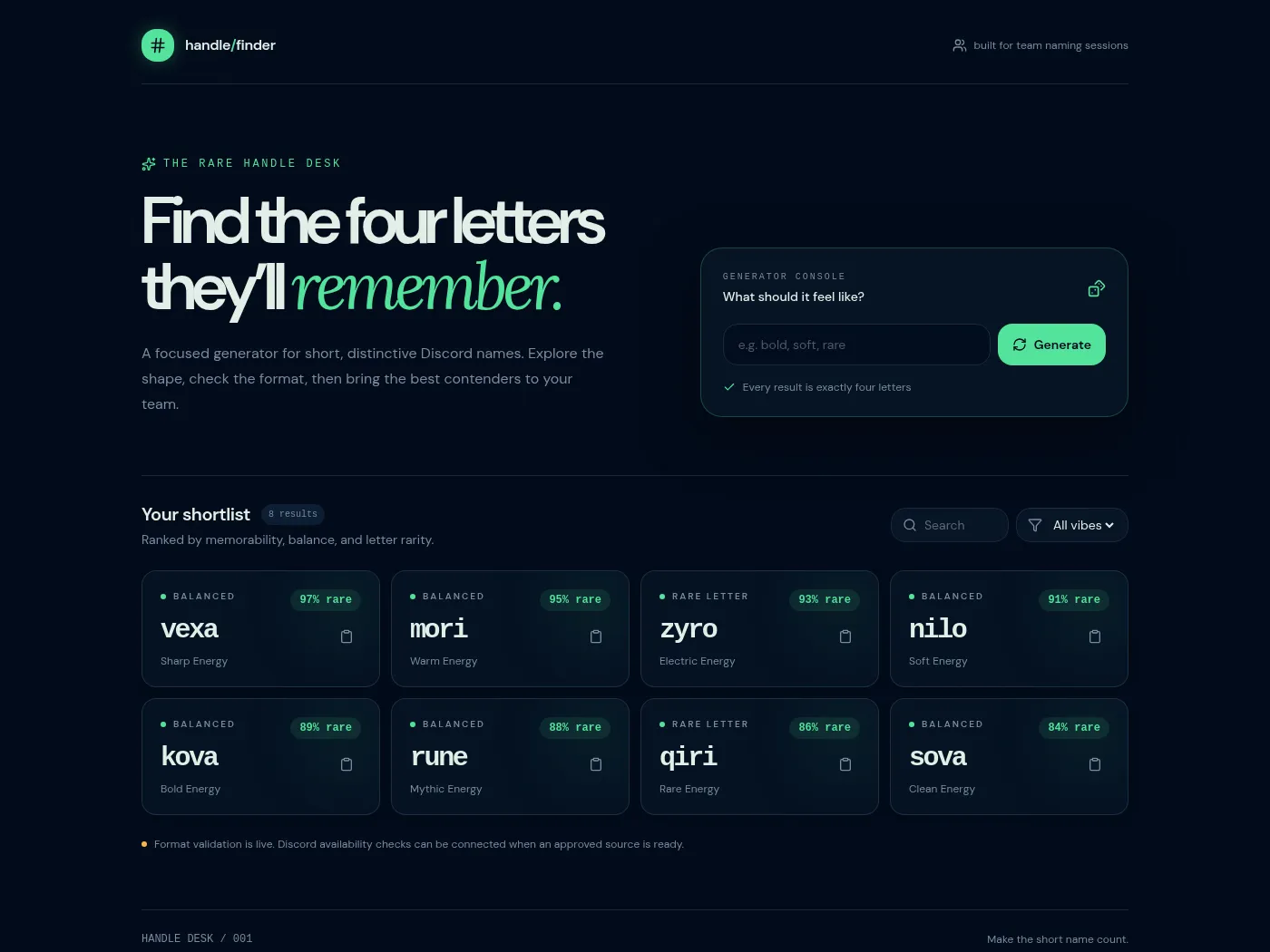 Discord Handle Finder